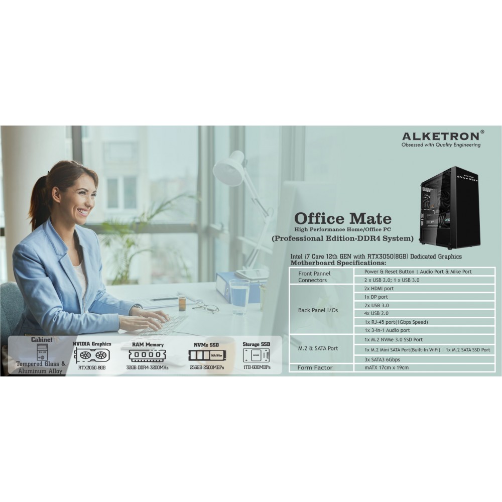 i7core 12th GEN RTX3050- OfficeMate(Professional Edition)